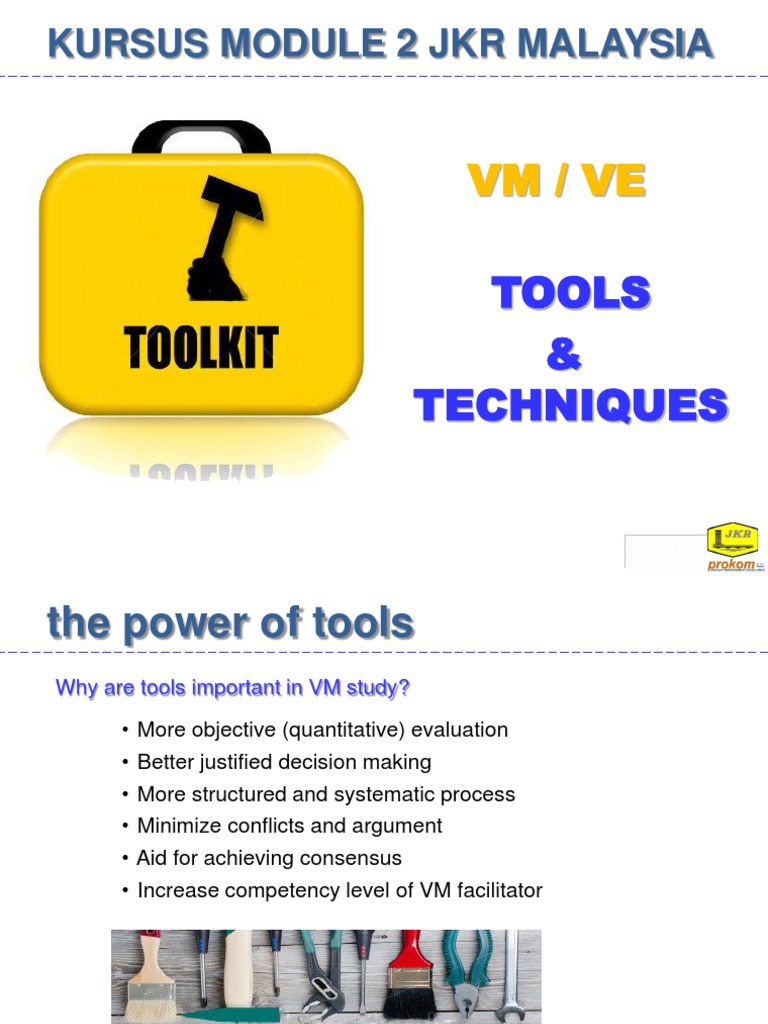 Module 2 1.3 VM VE Tools Techniques 2019 | PDF | Evaluation | Capital ...