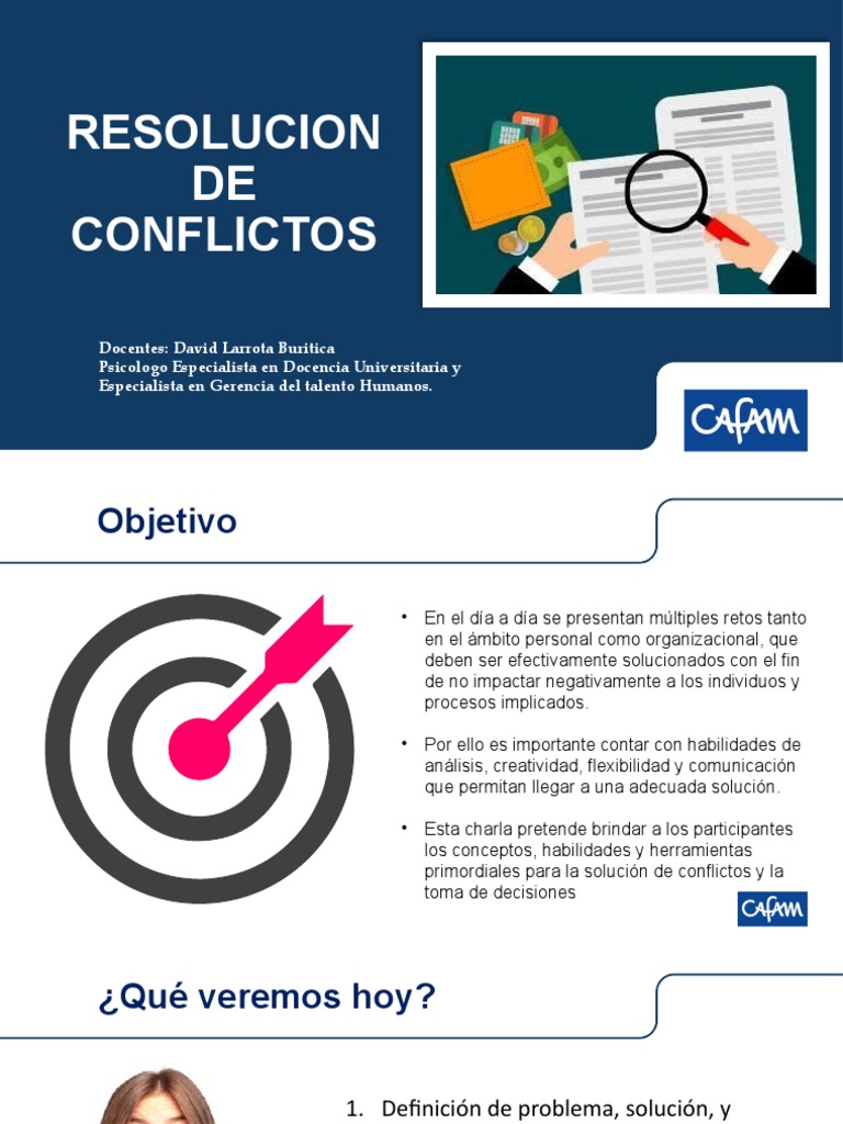 Resolucion de Conflictos 1H (Presencial) 2da Version | PDF ...