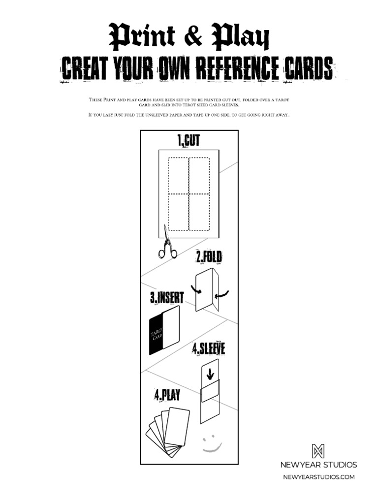 Blank Card Template Outlines Pdf