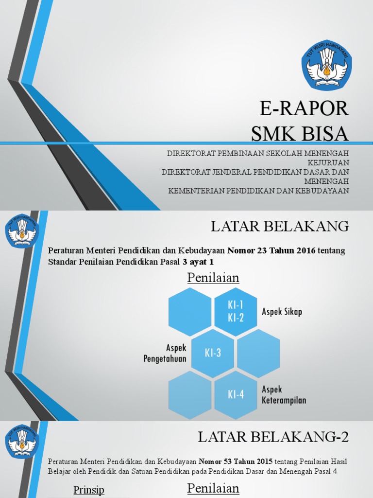 E-Rapor SMK PPT Final | PDF