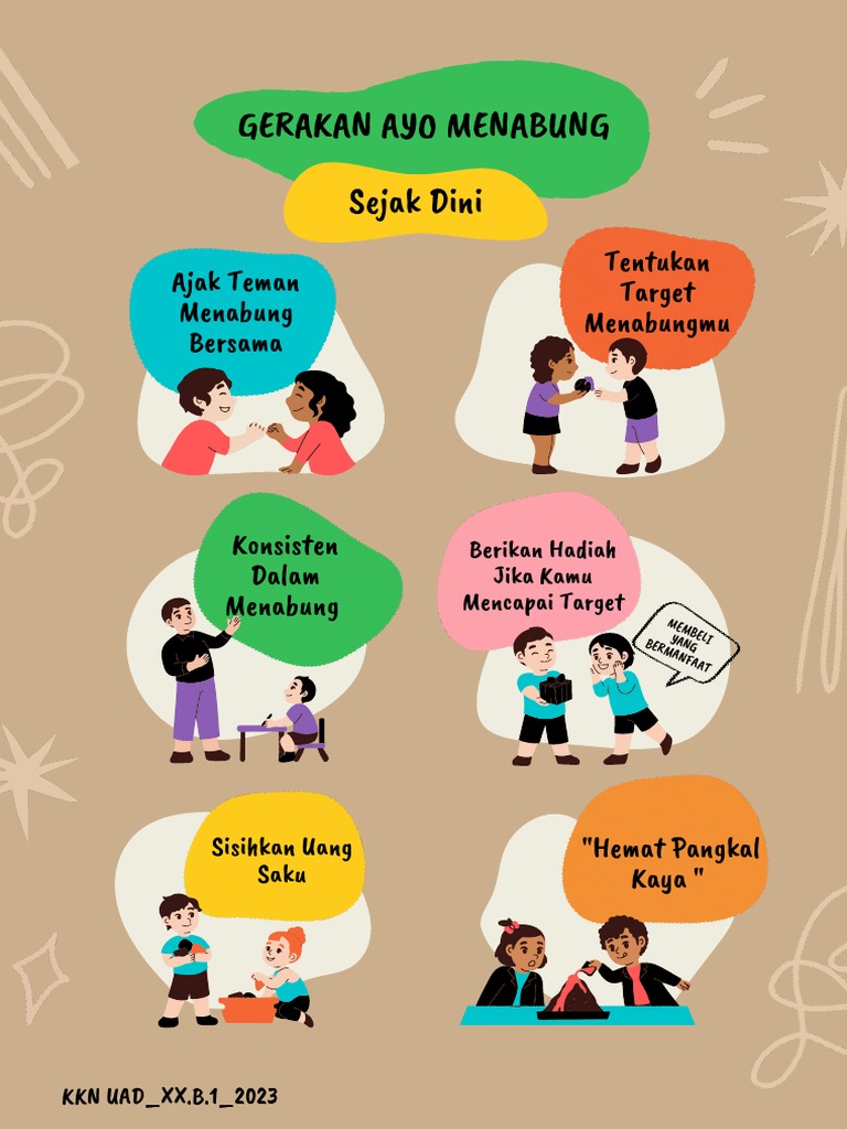 Poster Edukasi Menabung - Maria - Ukuran A3 - 2X | PDF