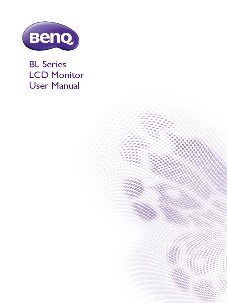BenQ BL2700HT User Manual | PDF | Computer Monitor | Menu (Computing)