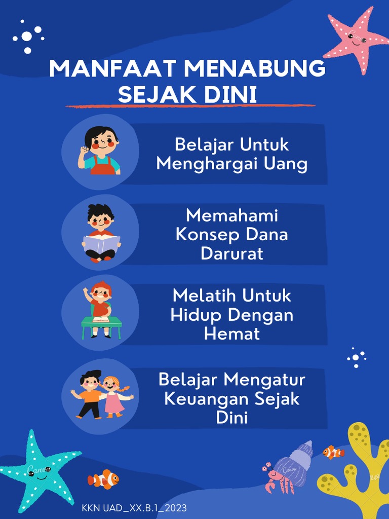 Poster Manfaat Menabung - Maria - Ukuran A3 - 2X | PDF
