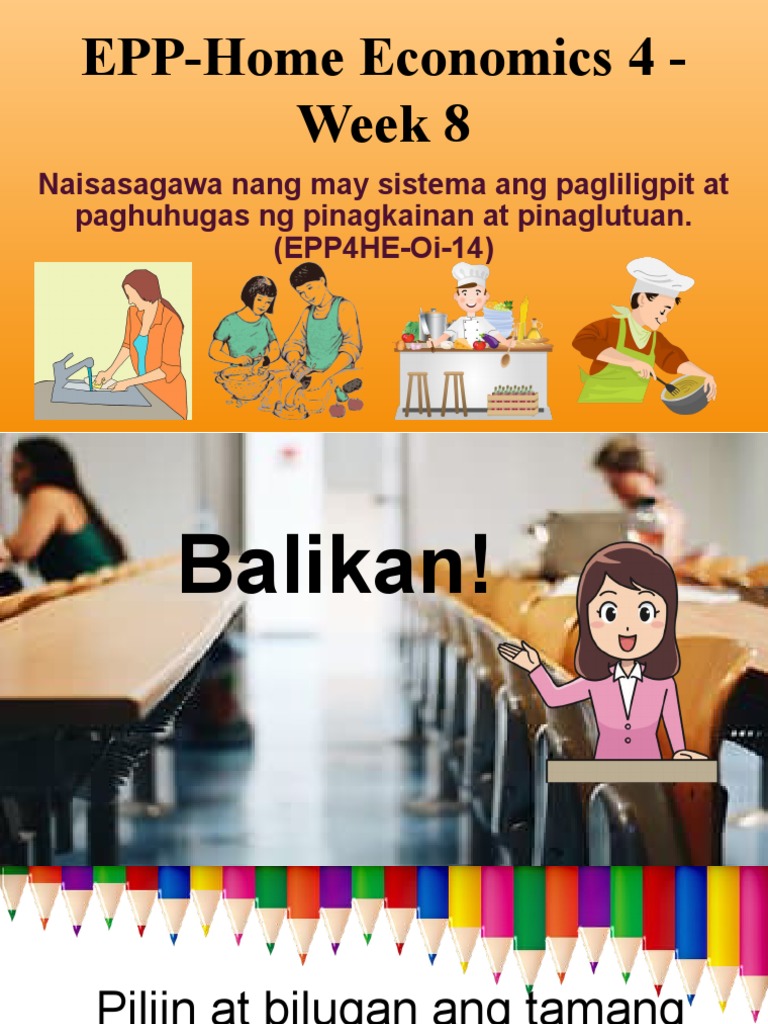 EPP-Home Economics 4 - Week 8 | PDF