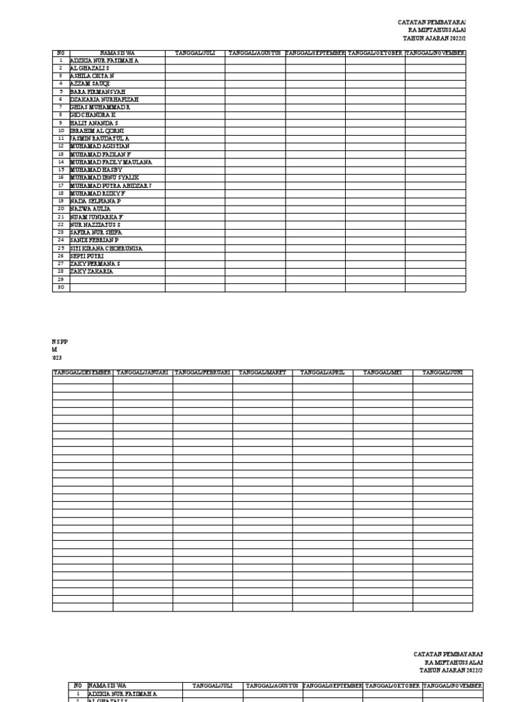 Catatan Spp Dan Kas | PDF