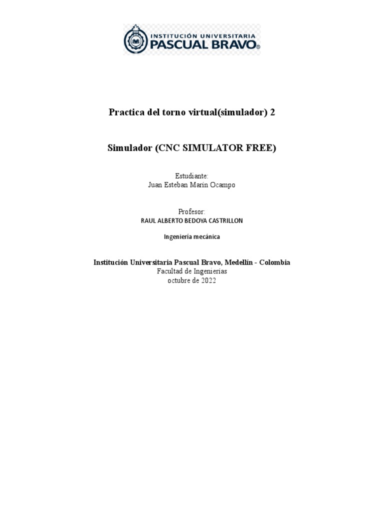Practica de CNC 2 | PDF