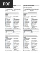 HSE STOP Card Observation Template | PDF