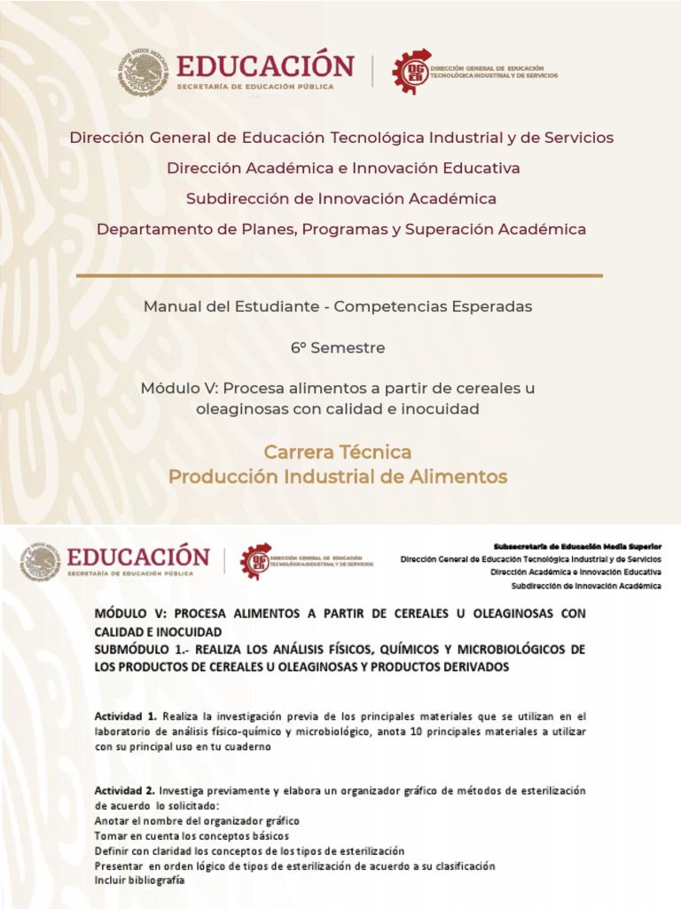 Manual Del Estidiante PIA M Dulo 5 | PDF | Química