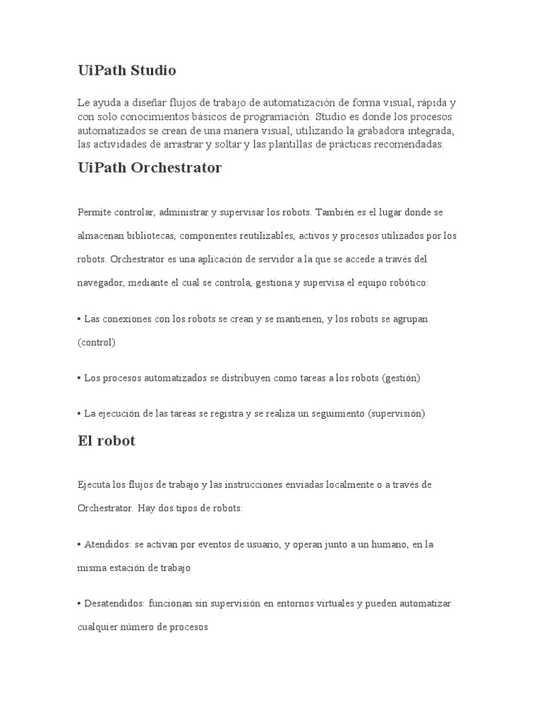 UiPath Studio | PDF | Procesos de negocio | Software