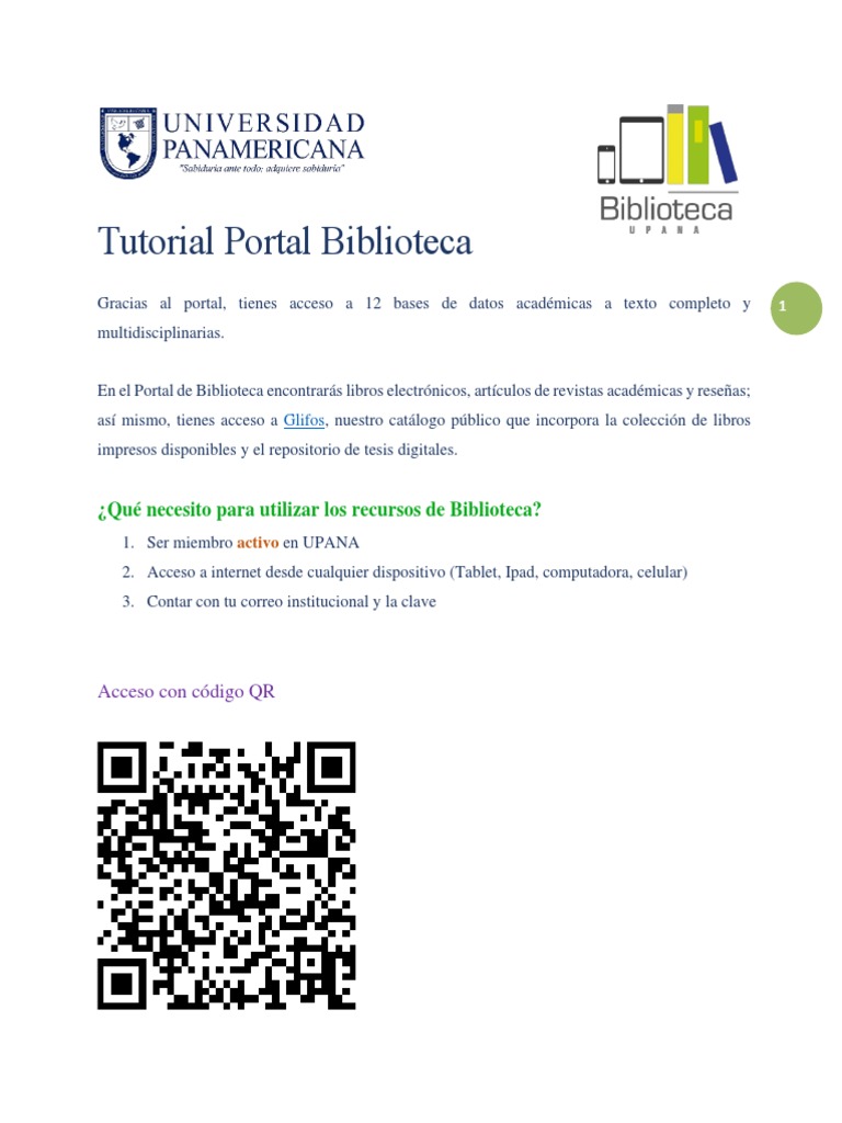 Tutorial Ingresar A Biblioteca UPANA - 2021 | PDF