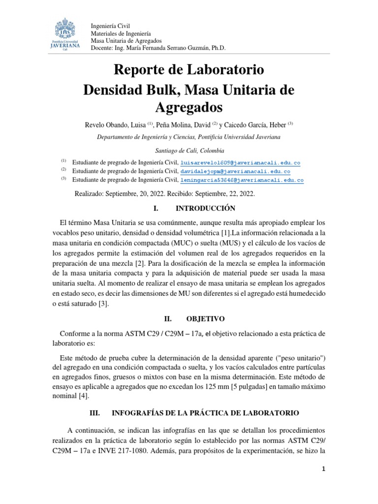 Reporte de Laboratorio | PDF | Residuos | Laboratorios