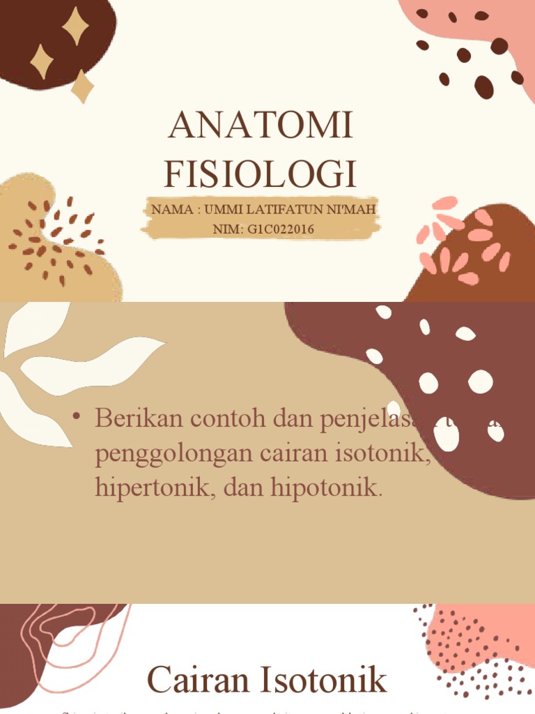 Anatomi Fisiologi (Larutan Isotonik, Hipertonik, Dan Hipotonik) | PDF ...
