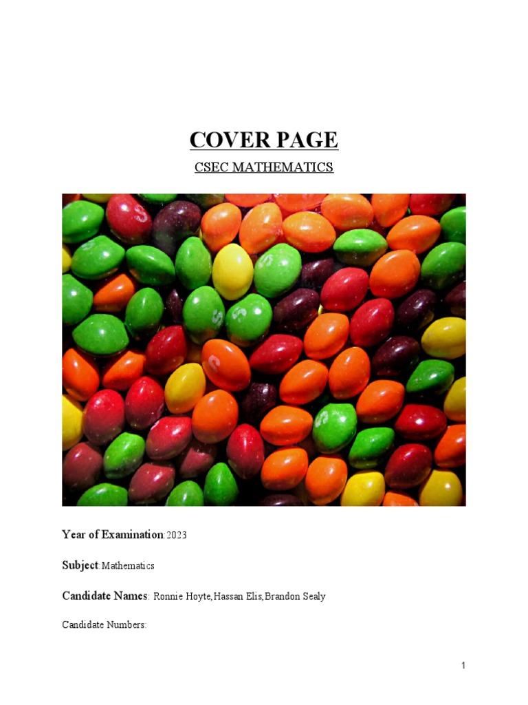 Math Sba | PDF | Statistics | Science