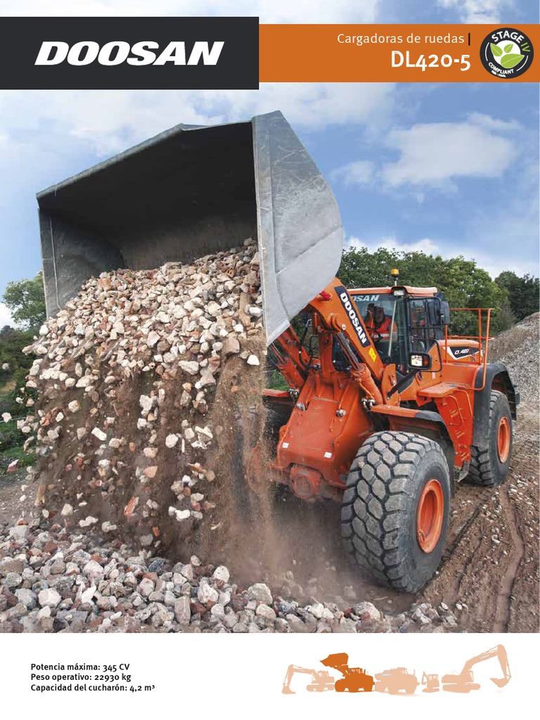 ES DL420-5 Brochure D4405301 01-2019 LowRes | PDF | Transmisión automática | Turbocompresor