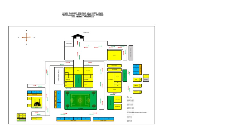 Denah Ruang & Alur Siswa SMA | PDF