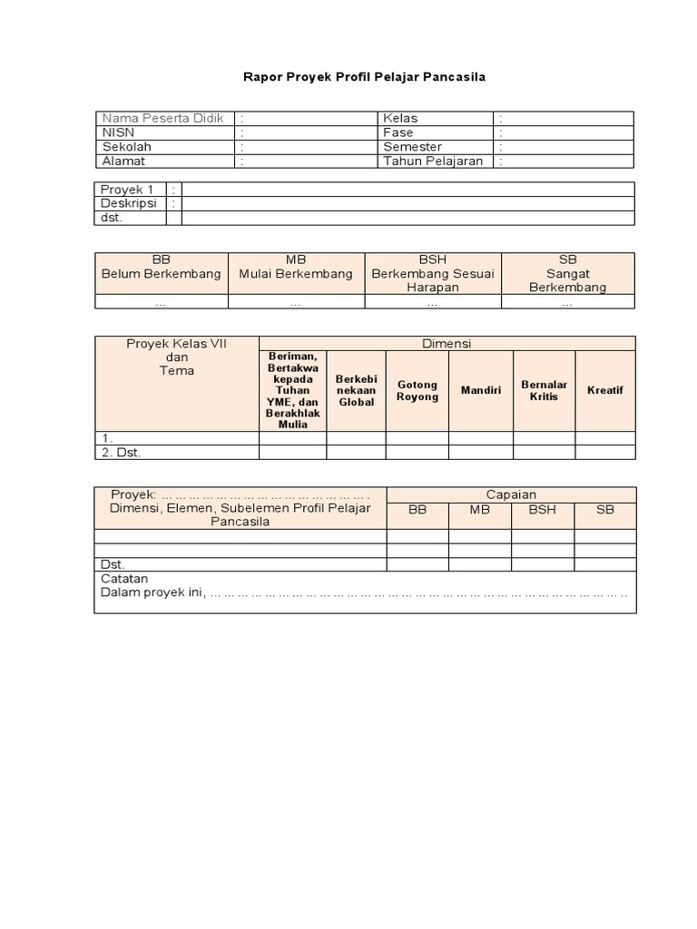 Form-6 Rapor-Km P5 | PDF