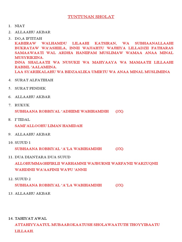 Tuntunan Sholat Pdf Semitic Words And Phrases