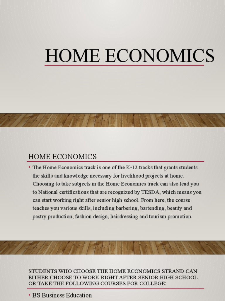 Home Economics | PDF