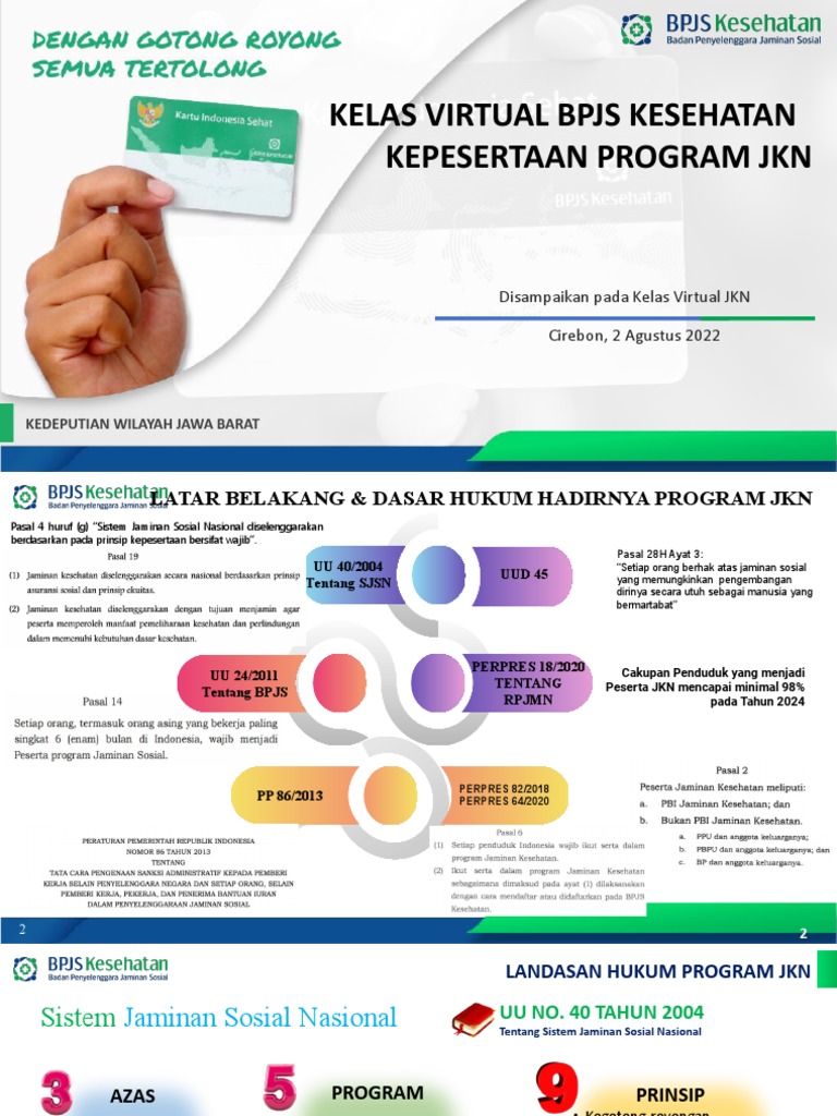Materi Kevin Kepesertaan JKN 15 Nop 2022 | PDF