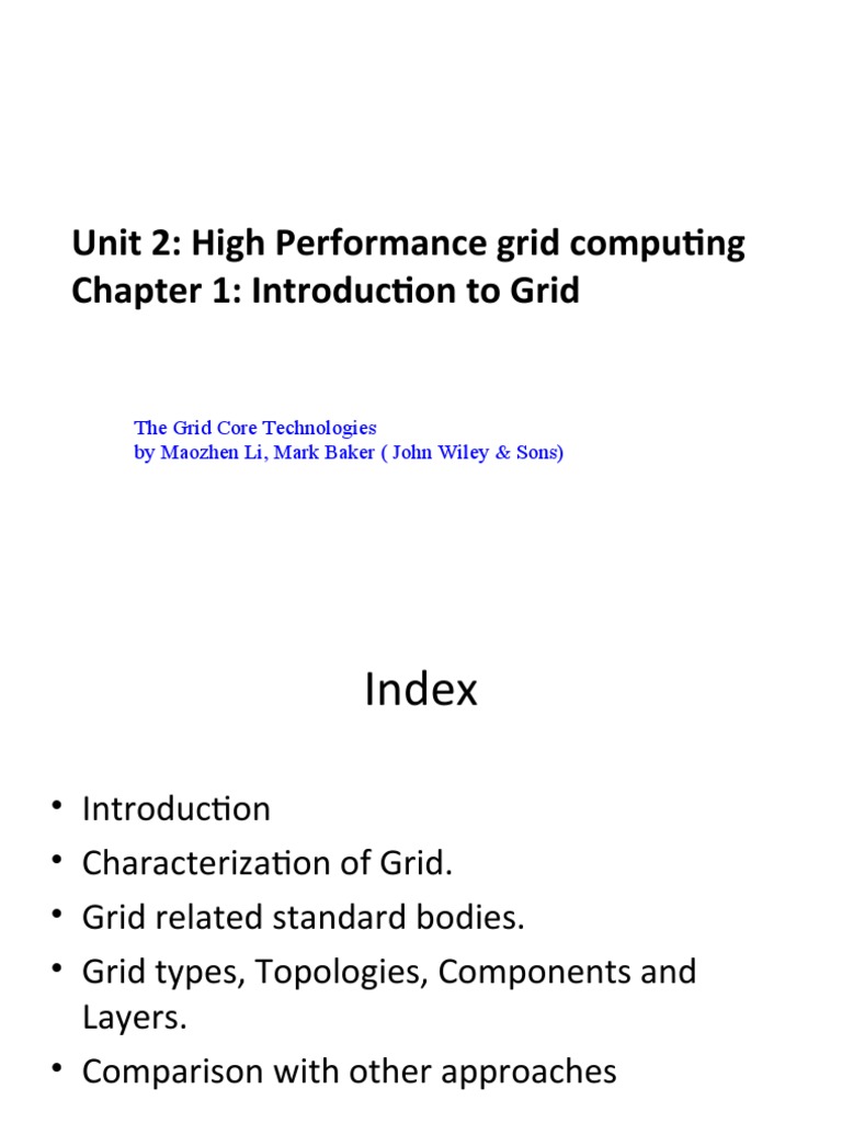 Introduction to Grid Computing | PDF | Grid Computing | Computer Cluster