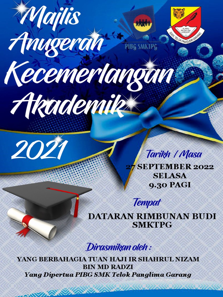 BUKU PROGRAM MAJLIS ANUGERAH KECEMERLANGAN AKADEMIK 2021 | PDF