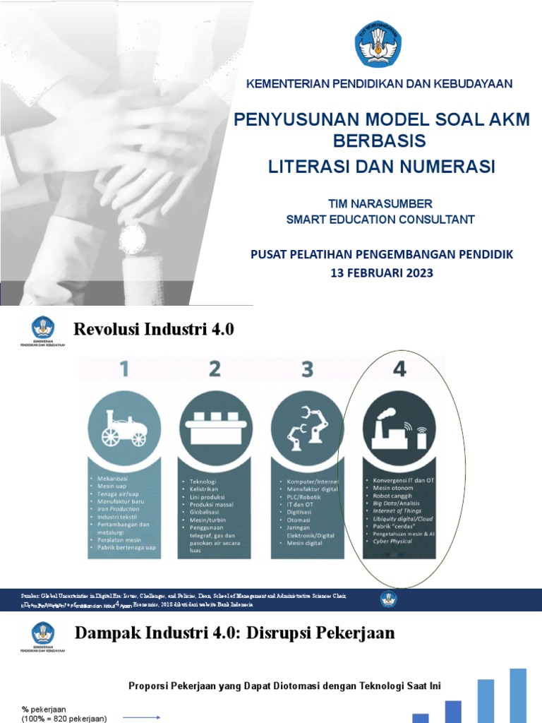 Model Soal AKM Literasi dan Numerasi | PDF