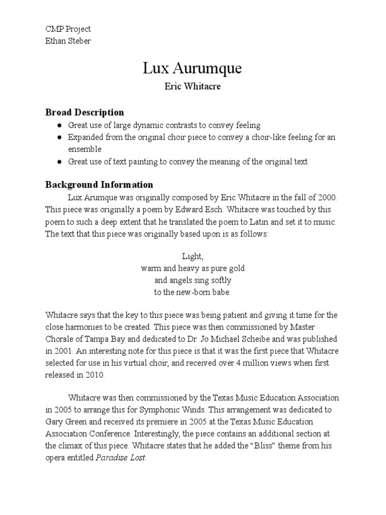 CMP Project | PDF | Music Theory | Musical Compositions