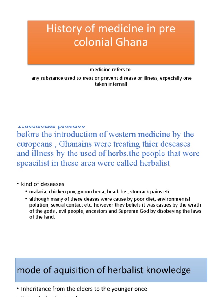 History of Medicine in Pre Colonial Ghana | PDF | Medicine | Health Care