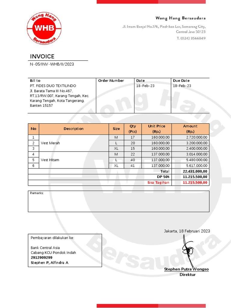 Invoice CRK 005 | PDF