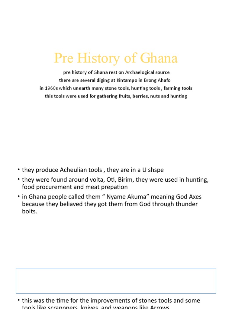 Pre History of Ghana | PDF