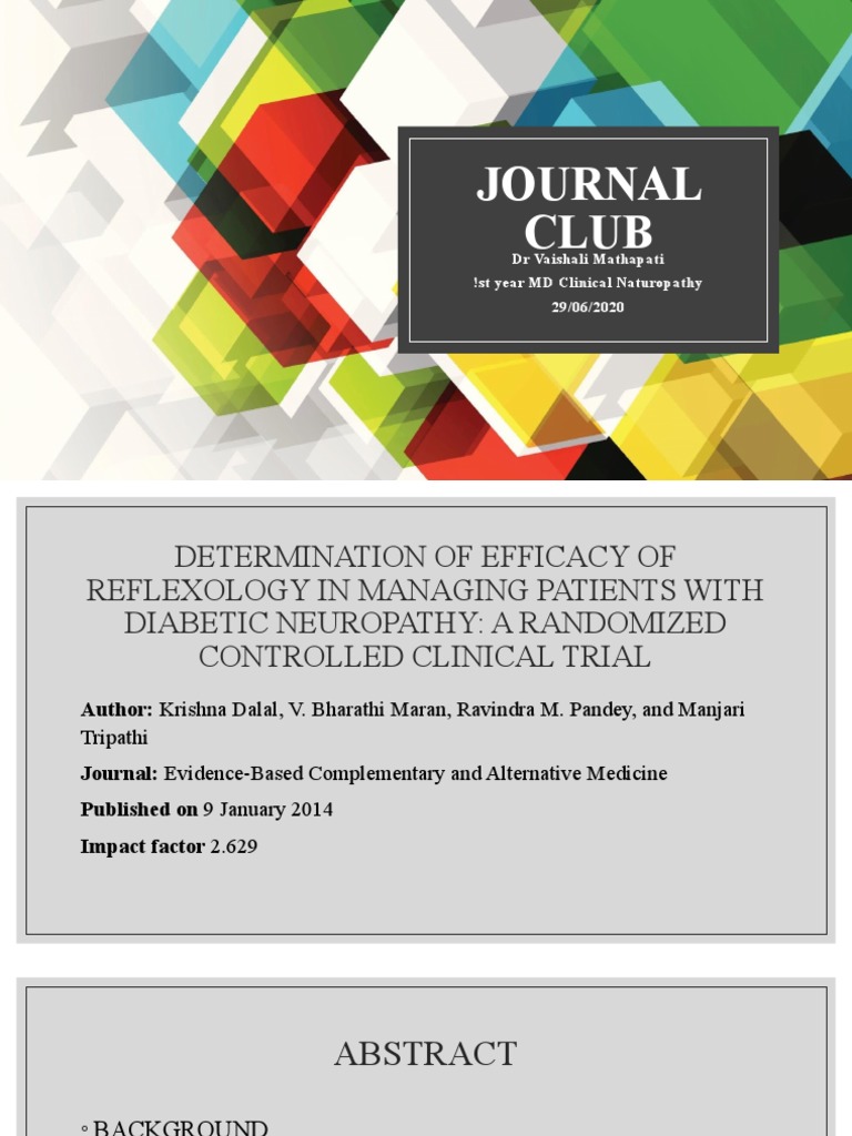 Reflexology & Diabetic Neuropathy | PDF | Somatosensory System ...