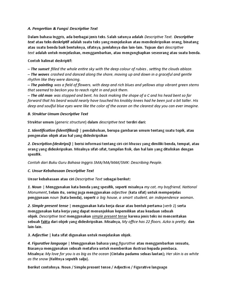 Descriptive Text | PDF