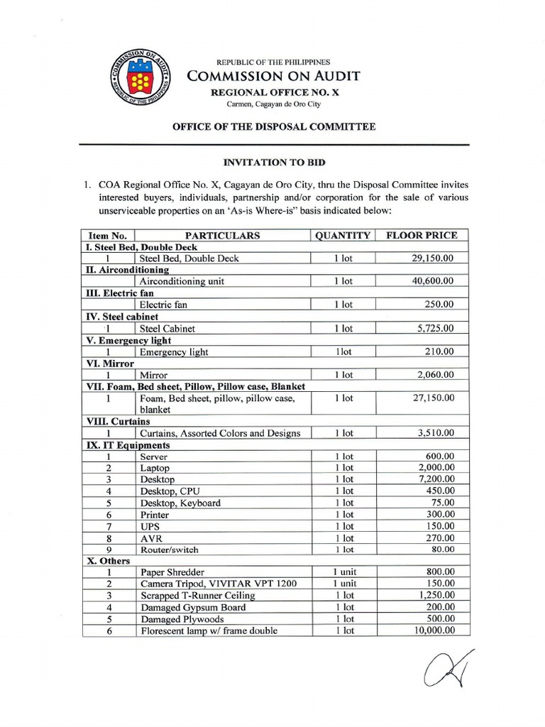 ITBD 2022 01 Disposal of Property | PDF