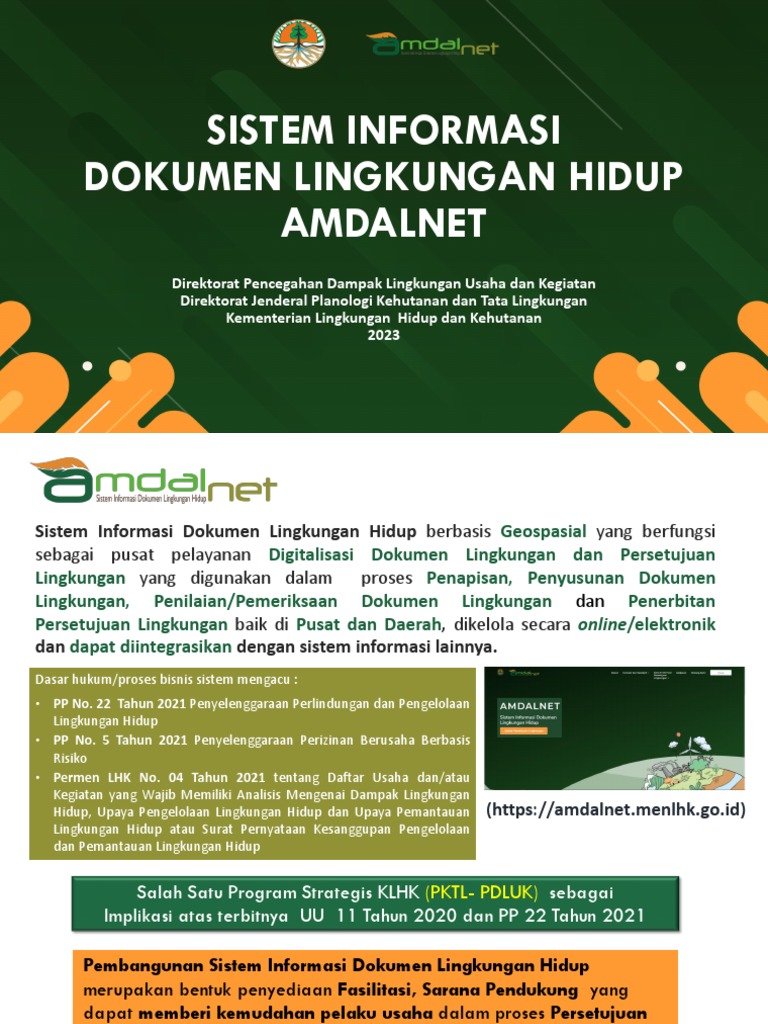 Amdalnet: Sistem Informasi Lingkungan | PDF