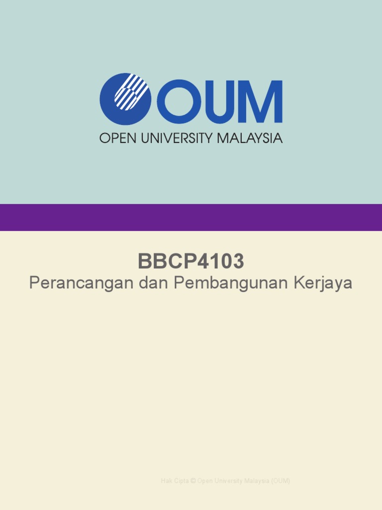 BBCP4103 Perancangan & Pembangunan Kerjaya_eMay21 (CS) | PDF