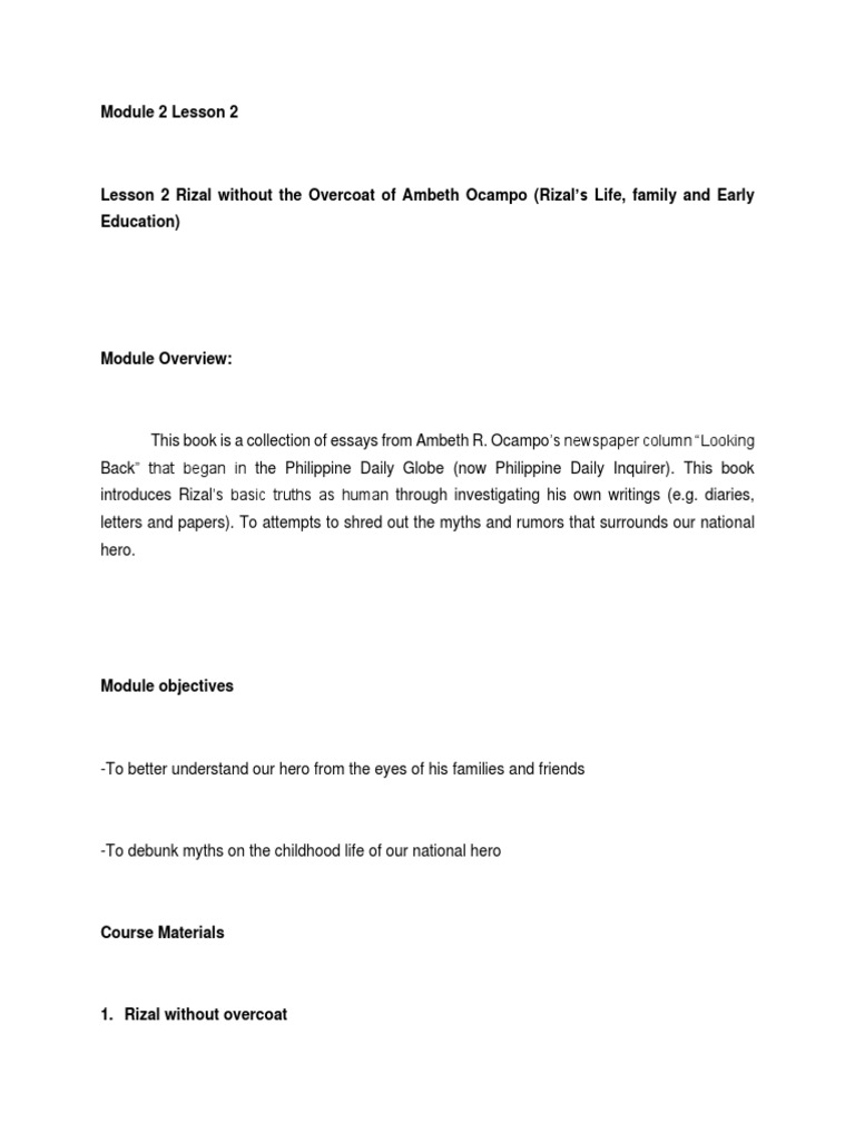 Filipinohiya Module 2 Lesson 2 | PDF | Philippines