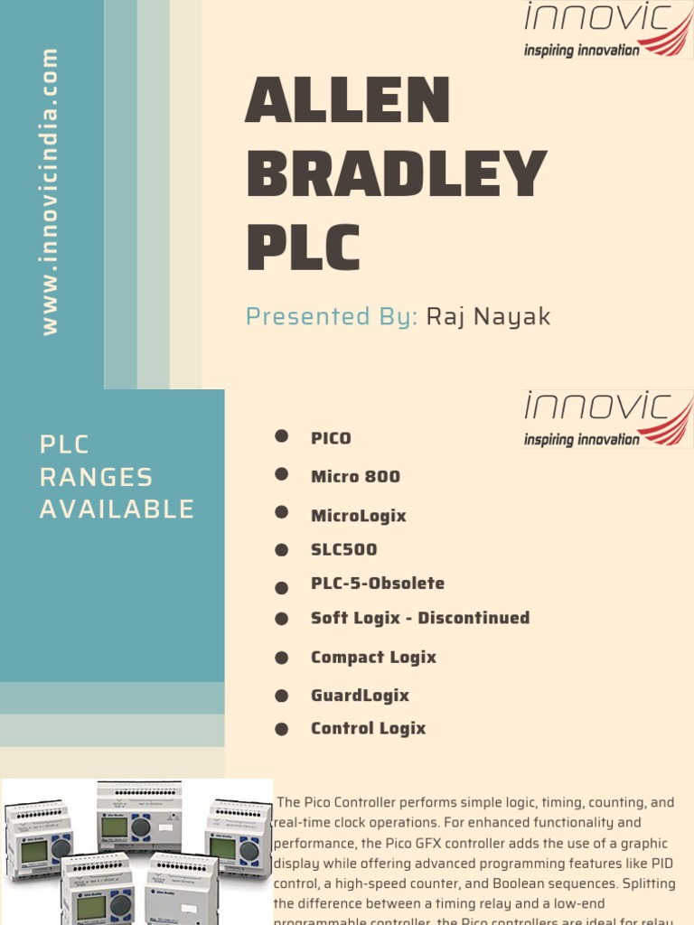 Allen Bradley PLC | PDF | Programmable Logic Controller | Input/Output