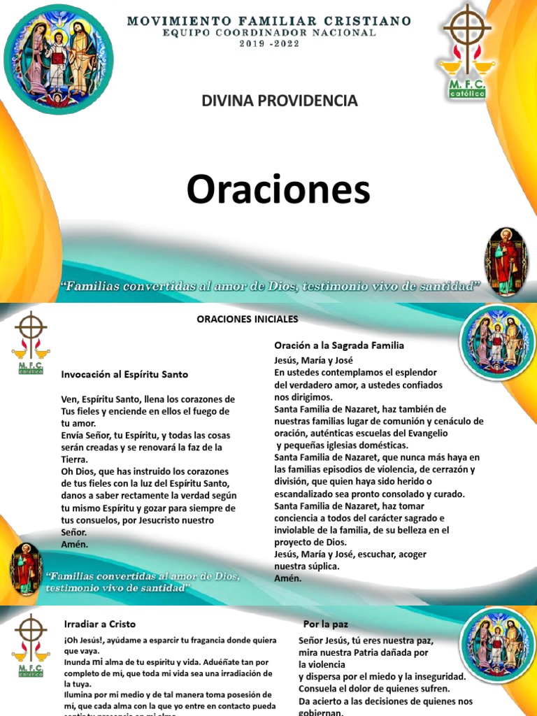 1 Oraciones Iniciales | PDF | María, madre de Jesús | Oración