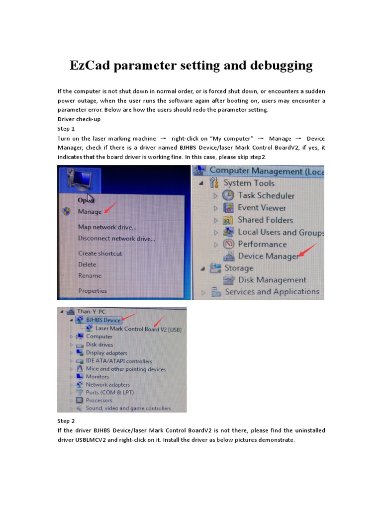Ezcad Parameter and Debugging | PDF | Backup | Computer File Ezcad Parameter and Debugging | PDF | Backup | Computer File