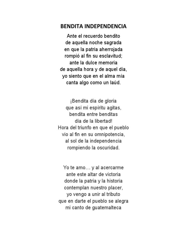 Poemas A La Patria | PDF