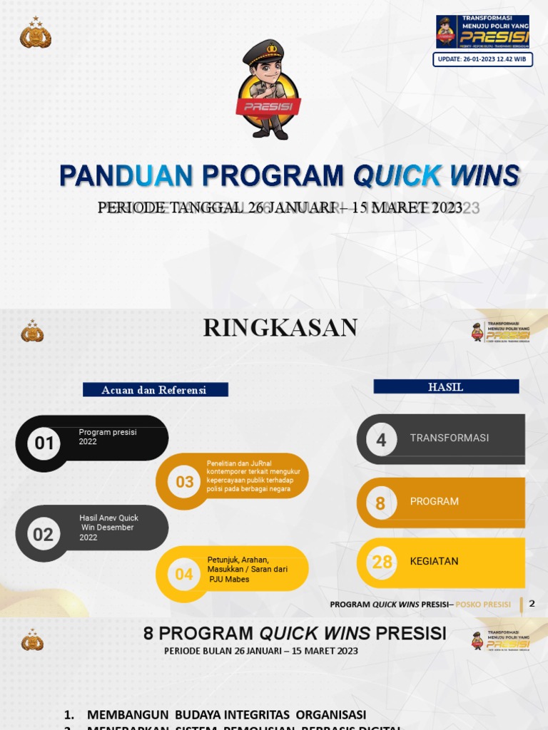 Quick Wins Presisi 2023 Revisi 1 | PDF