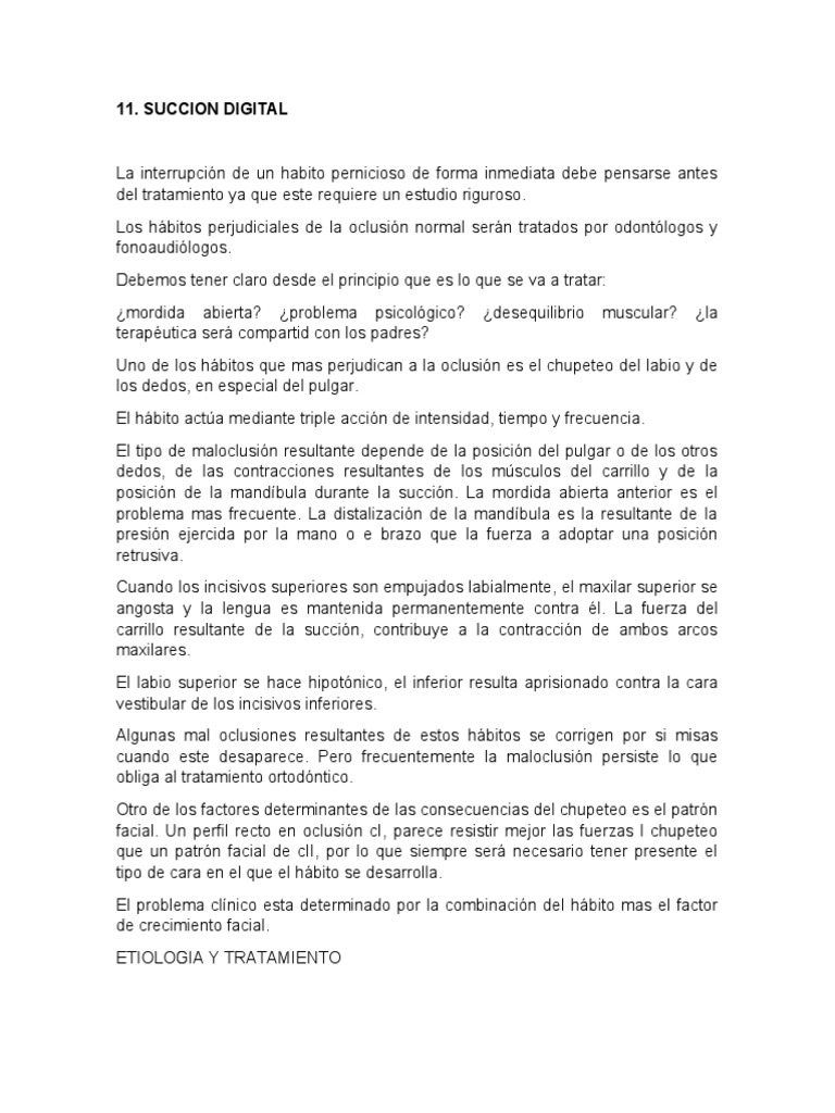11 Succion Digital | PDF | Odontología