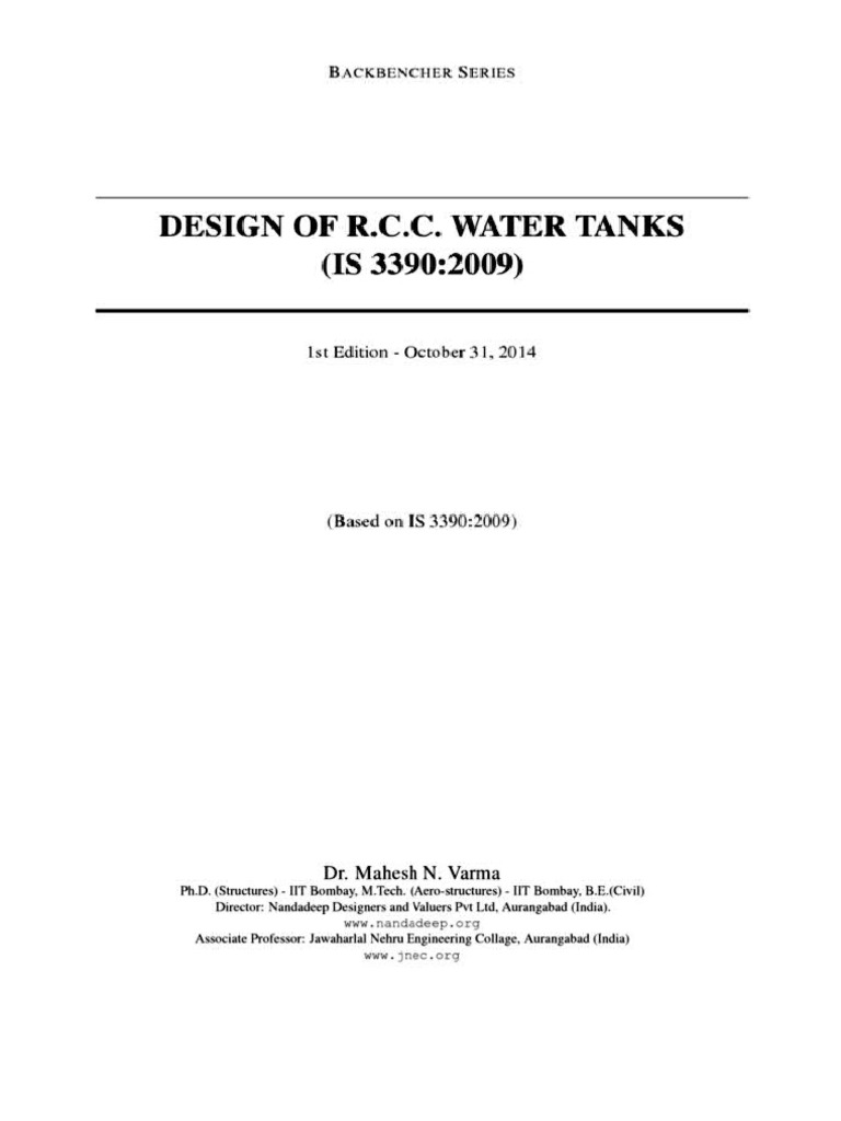 LSD RCC Water Tank | PDF