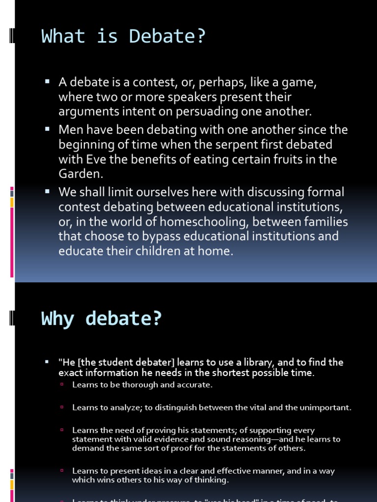 Debate | PDF
