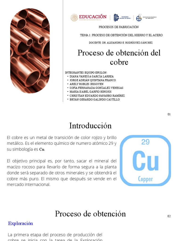 Procesos de Fabricación El Cobre | PDF | Cobre | Latón