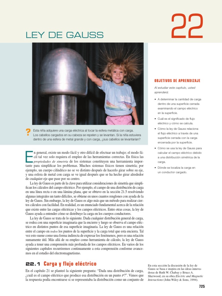 Ley de Gauss | PDF | Campo eléctrico | Vector Euclidiano