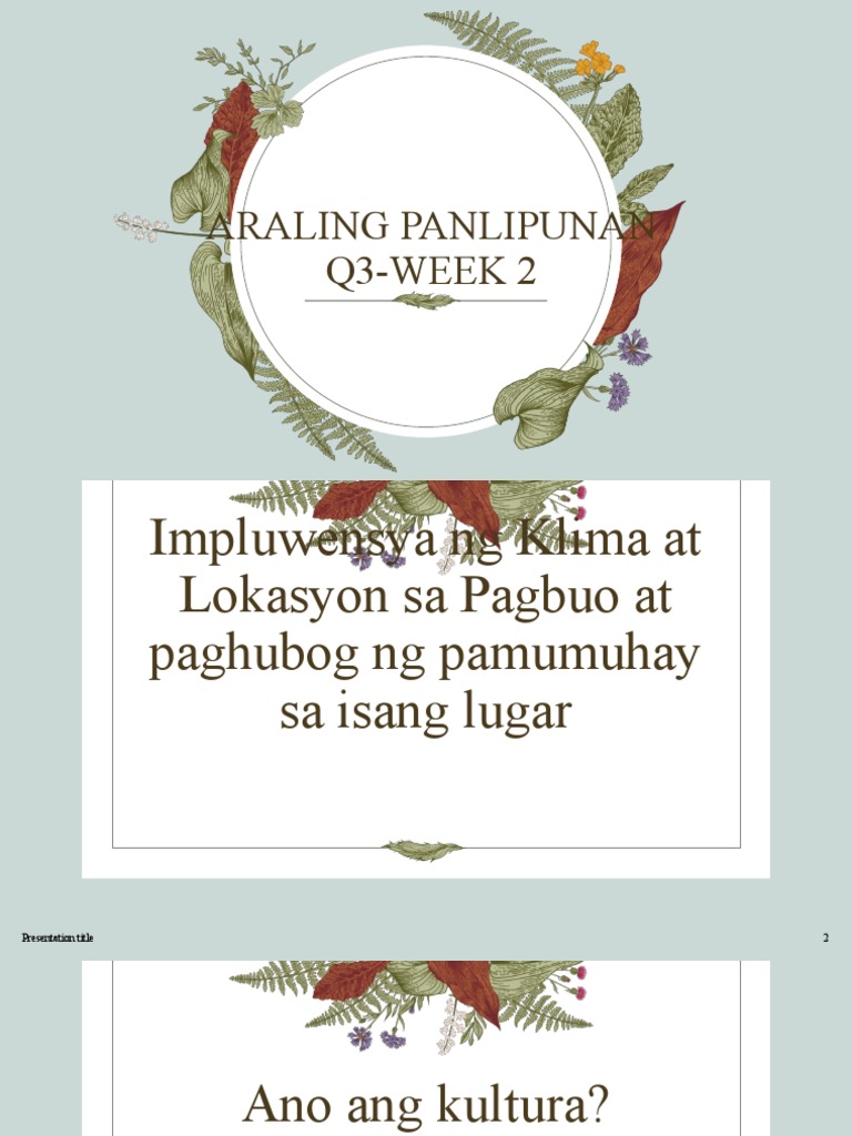 Ap Q3 Week2 | PDF