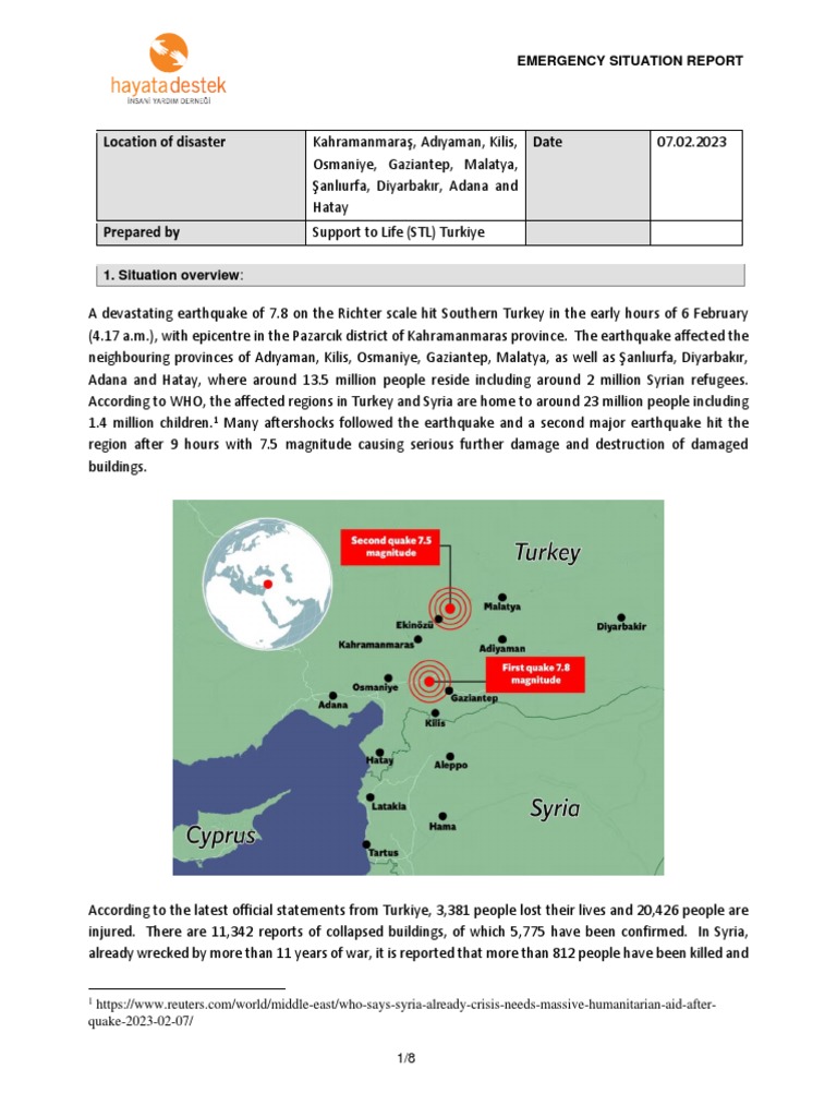 230207_SitRep-All Provinces_FINAL | PDF | Emergency Management | Emergency