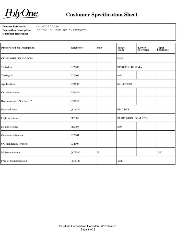 BK Pom Uv Smartbatch - CC10231751BG TDS | PDF