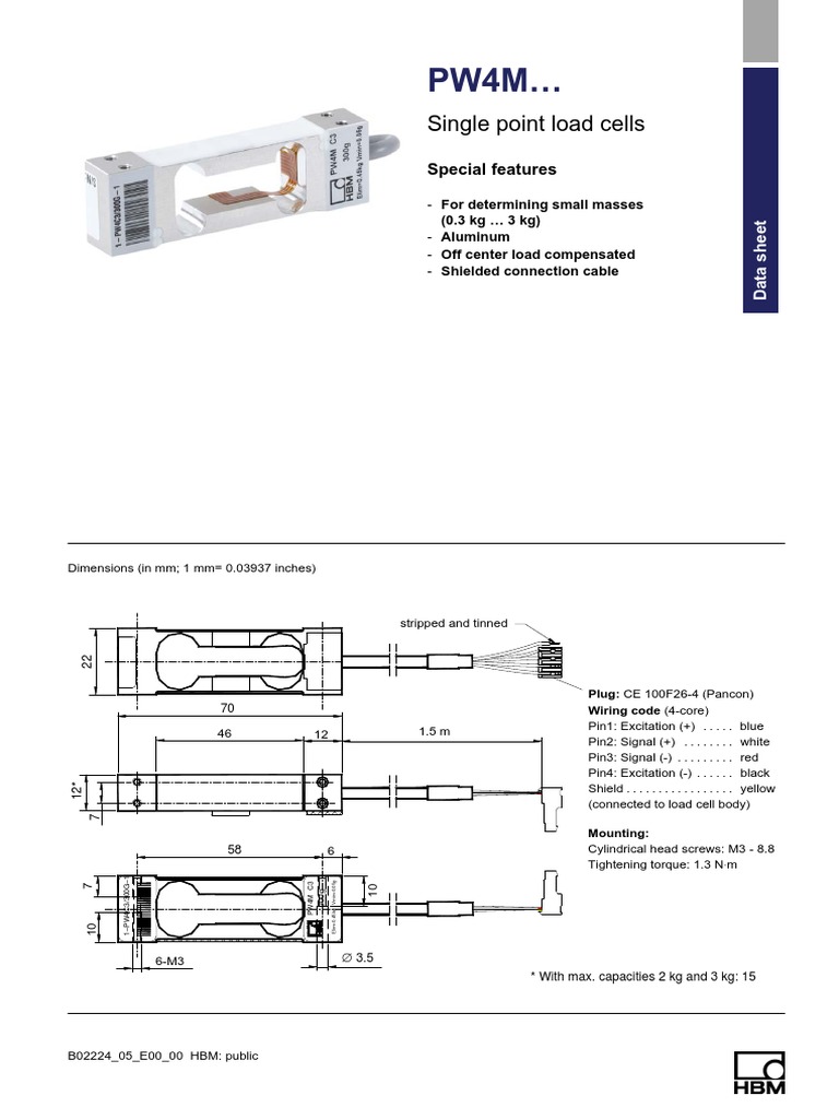 B02224 - HBM PW4M | PDF | Electrical Components | Equipment